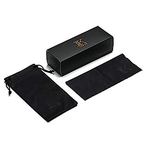 LKEYE Small Unisex Classic Vintage Round Mirror Lens Polarized Sunglasses LK1702 3447 Gold Frame/Dark green Lens