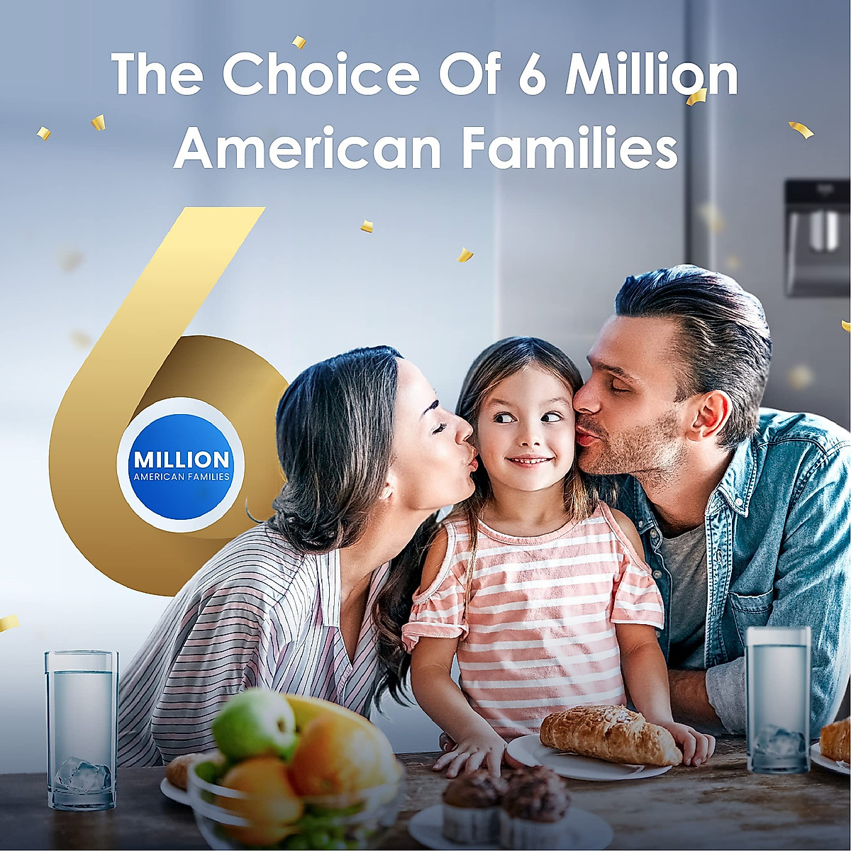 Waterdrop Plus 469690 ADQ36006101 𝐍𝐒𝐅 𝟓𝟑&𝟒𝟎𝟏 Refrigerator Water Filter, 𝐑𝐞𝐝𝐮𝐜𝐞 𝐏𝐅𝐀𝐒, Replacement for LG® LT700P®, Kenmore® 9690, ADQ36006102, WSL-3, FML-3, 2 Pack Package May Vary