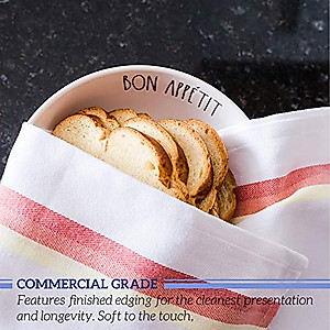 GREEN LIFESTYLE Kitchen Dish Towels Set of 12-Tea Towels 100% Cotton. Large Dish Cloths 28"x20" Soft and Absorbent Great for Home or Restaurant