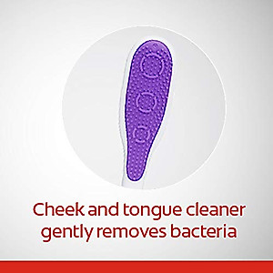 Colgate 360 Medium Toothbrush with Tongue and Cheek Cleaner, 6 Count