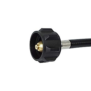 BouPower 4FT Propane Hose Adapter Connects 1lb Portable Appliances to 5-40 lb LP Tank for Portable Griddle, Grill, Camping Stove, etc. (1pcs)