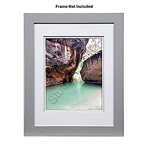 Studio Papilia Poster Set Wall Art | Zion Narrows Golden Glow | Jade Pool | 2 Unframed Nature Prints | Pictures for Room, Home, Living, Kitchen, Bedroom, Office | Photo Décor