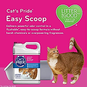 Cat's Pride Lightweight Clumping Cat Litter 10 Pounds, Easy Scoop