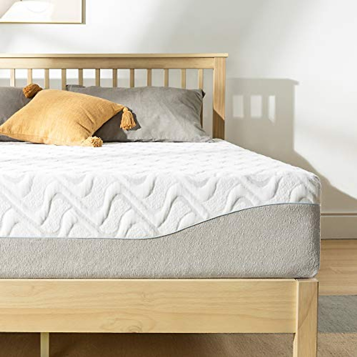 Best Price Mattress 11" Gel Infused Memory Foam Mattress, King Whtie