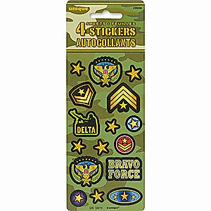 Camo Sticker Sheets, 4ct