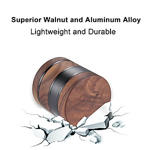 Black Wooden Spice Grinder 2.5"