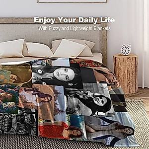 Rwillppycfei Best Lana Music Del Theme Rey Throw Blanket, Plush Microfiber Blankets and Throws for All Seasons, Super Cozy Air Conditioned Blanket 40"x50"