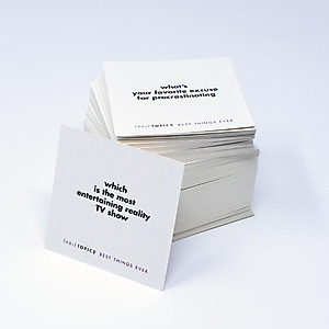 TableTopics Best Things Ever - 135 Fun Conversation Cards, Use as Ice Breakers, Get to Know More About People Close to You, Share Your Favorites