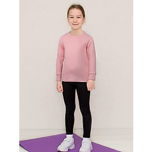 Cooraby 6 Pack Girls Boys Athletic Performance Long Sleeve Shirt Tops Kids Thermal Stretch Undershirt Moisture Wicking Top