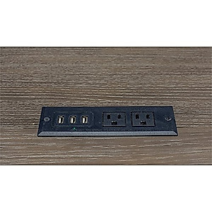 BOWERY HILL Traditional Wood Brown Credenza Constructed of Solid Pine