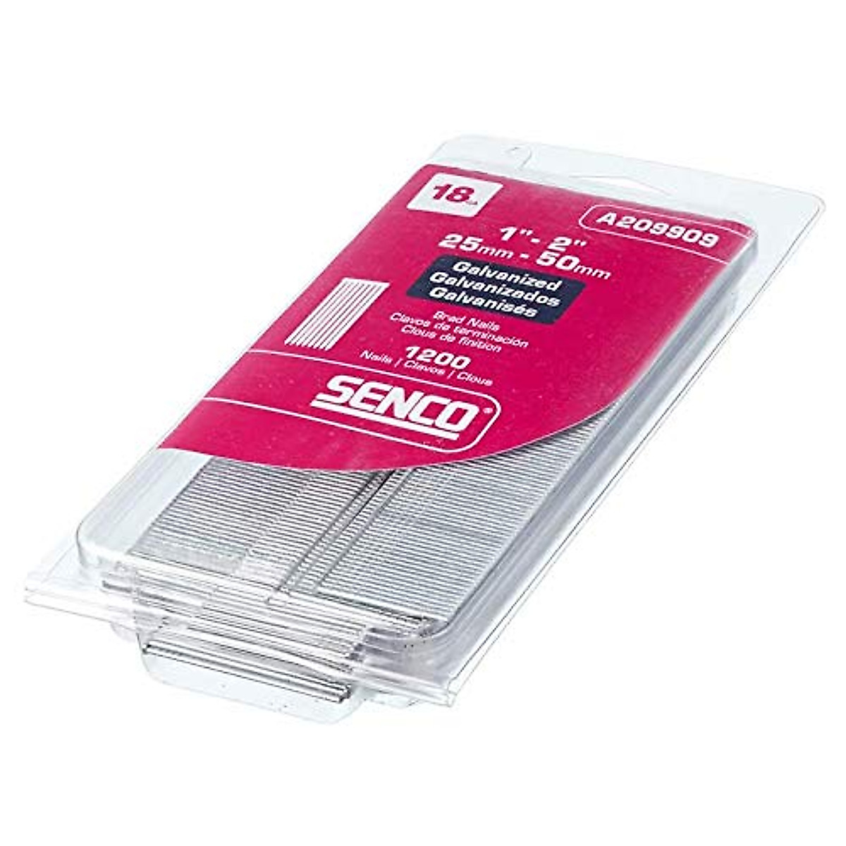 Senco A209909 18-Gauge-by-1-2-Inch Electro Galvanized Variety Pack Brads