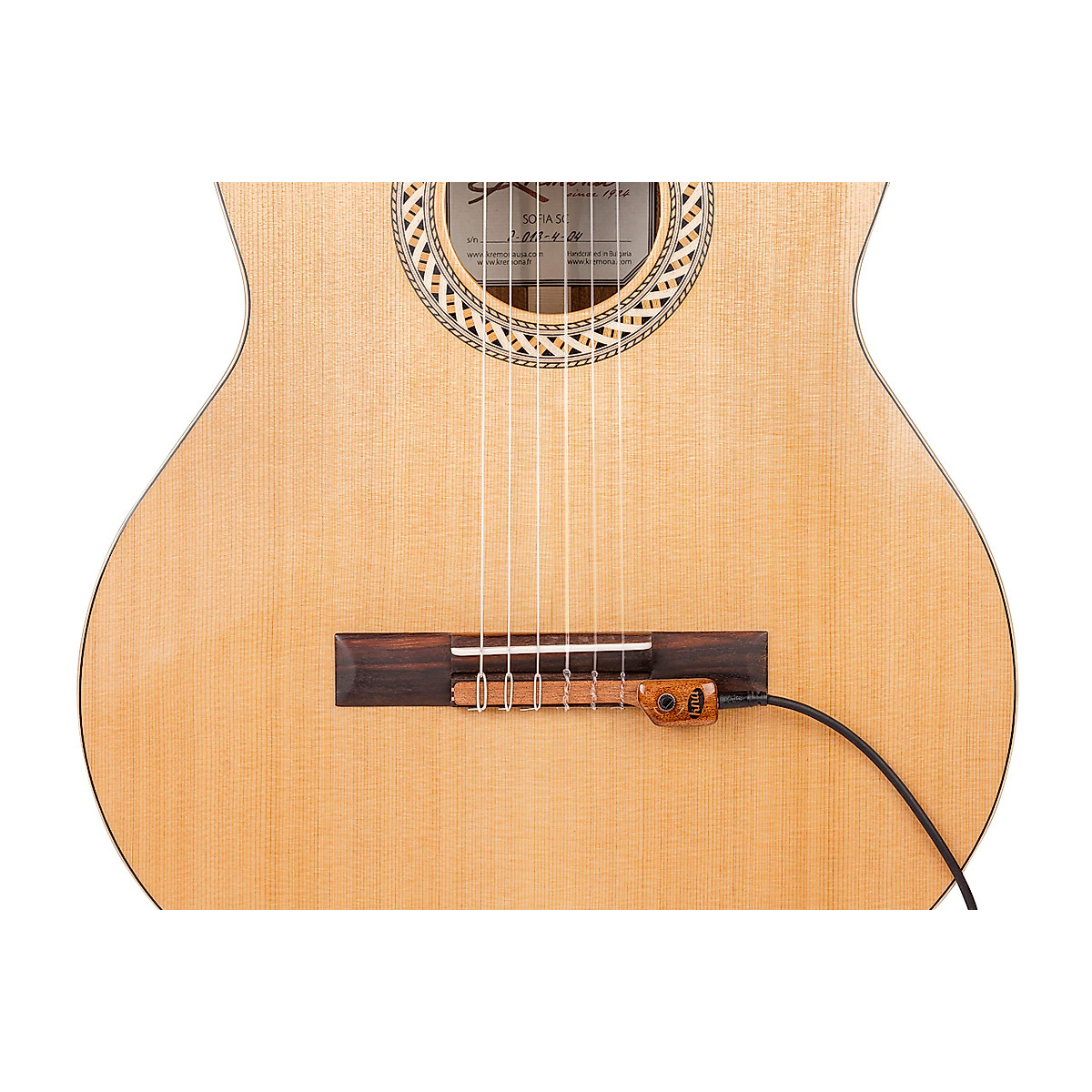 KNA Pickups Portable Piezo Nylon String Guitar Pickup with Volume Control (NG-2)
