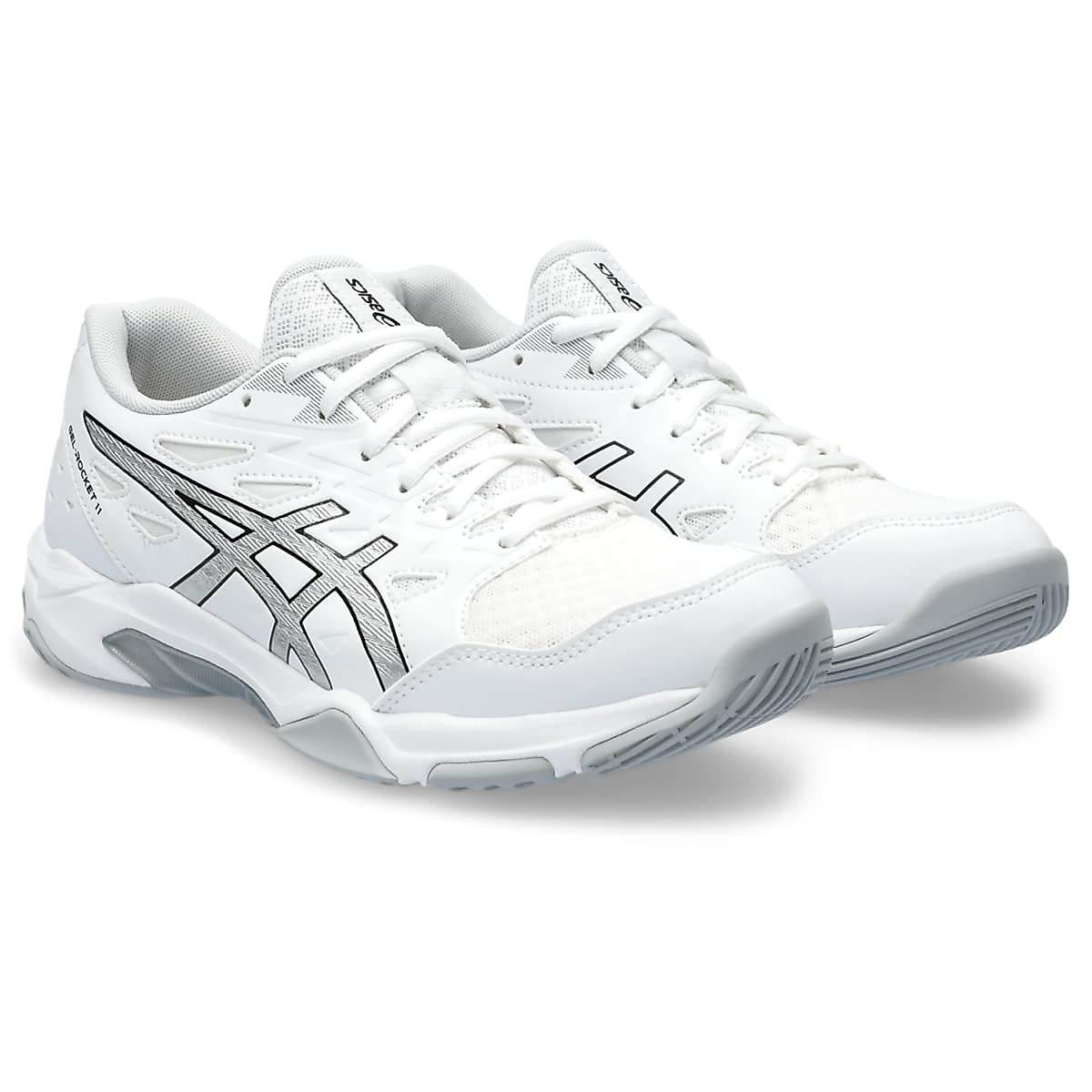 ASICS Women's Gel-Rocket 11 Volleyball Shoes, 9.5, White/Pure Silver