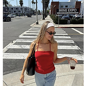 TERSE Fashion Women's Headbands for Short Hair Non Slip Elastic Floral Hairbands, Soft Fabric 2 Inches Thick Stripe Head Bands for Girls, Valentine's Day Heart Headbands