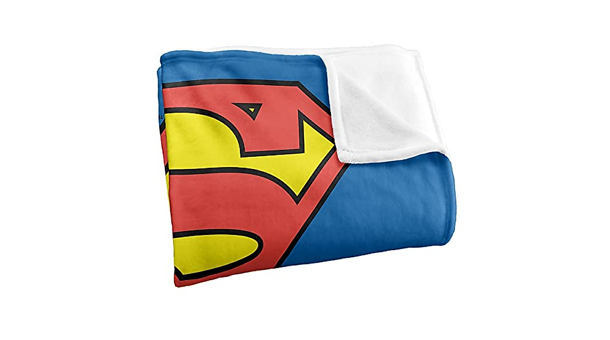 Superman Classic Logo Soft Throw Blanket - 36" x 58"