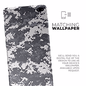 DesignSkinz White and Gray Digital Camouflage Protective Vinyl Decal Wrap Skin Cover Compatible with The Samsung Galaxy S20 (Screen Trim & Back Glass Skin)