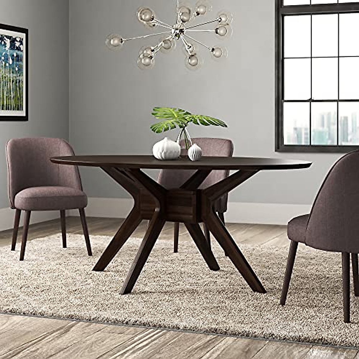 Sunpan Modern Dining Table, Rustic Grey (106191)
