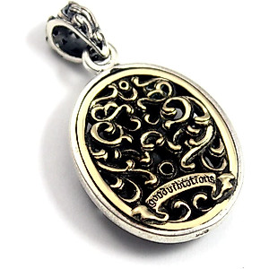 COSUMOSU Skull Skeleton Body 925 sterling silver large Pendant for Necklace