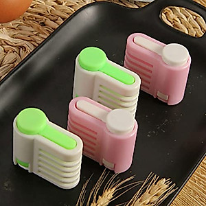 Hand Tools Hand Tools Cake Bread Slicing Cutter Tools: 6pcs DIY Dessert 5 Layers Auxiliary Toast Slice Fixator Tool for Kitchen Gadgets Random Color Adjustable Dividers Bread Slicer Guide