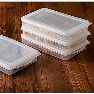 2 Pack-Bacon Keeper, Deli Meat Saver Cheese Cold Cuts Plastic Food Storage Containers with lids for Refrigerators,Lunch Box Christmas Cookie Holder Meal Prep Container