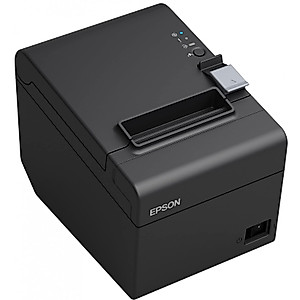 Epson TM-T20III Thermal POS Receipt Printer, Black - USB Type B, Parallel Interfaces and DK Port - Print Speeds Up to 250mm/sec, 203 dpi, Auto-Cutter, Monochrome, DAODYANG Printer_Cable