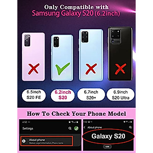 Goocrux for Samsung Galaxy S20 Case Skeleton Skull Women Girls Cute Gothic Phone Cover Cool Horror Unique Design Goth Aesthetic with Slide Camera Cover Funny Spooky Cases for Galaxy S20 5G 6.2''