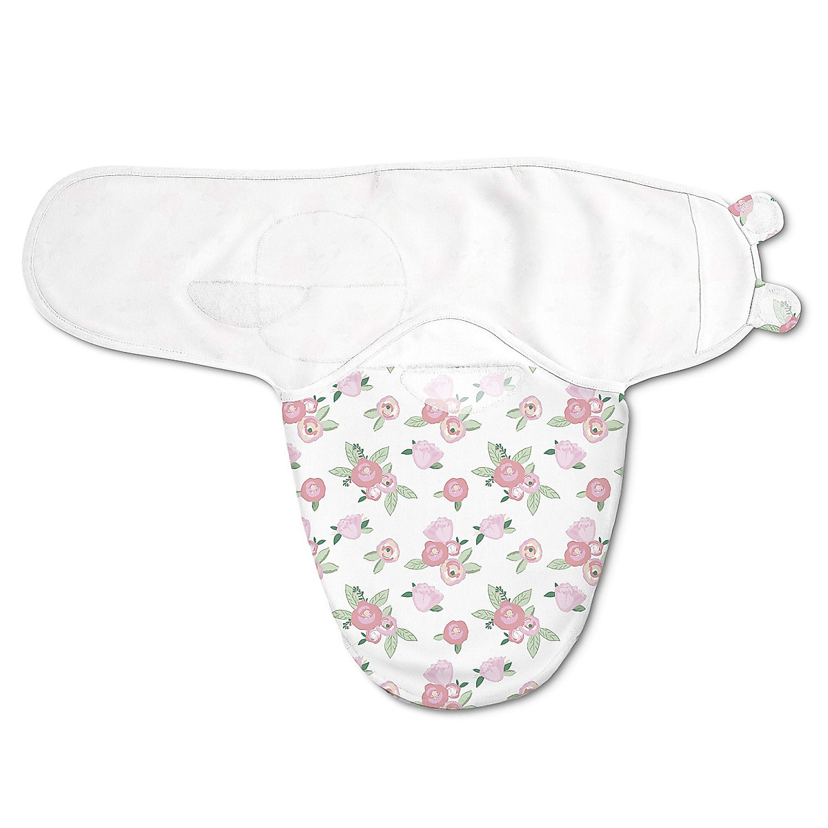 SwaddleMe Luxe Easy Change Swaddle – Size Small/Medium, 0-3 Months, 2-Pack (Water Color Floral)