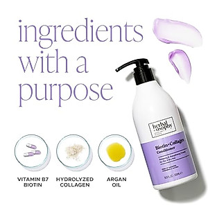 16.9 Fl Oz Biotin & Collagen Conditioner, Hair Growth Thickening Conditioner, Repair Dry, Damaged Thinning Hair, Infused with Vitamin B7 & Argan Oil, Free of Sulfate, Parabens and Gluten