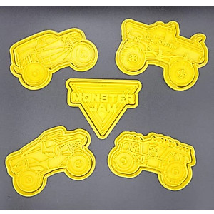 Monster Truck Jam Cookie Cutter & Stamp