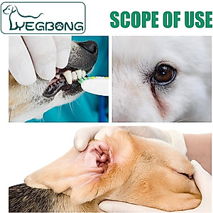 20PCS Teeth Cleaning Finger Wipes,Dog Eye WipesCleaning Wipes for Pet Teeth and Finger Covers, for Cleaning Teeth Ears and Eyes Suitable for Dogs and Cats Removes Dirt and Discharge