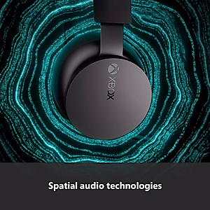 Xbox Wireless Gaming Headset – Over Ear Headphones – Spatial Audio with Dolby Atmos, Windows Sonic Series X|S, One, Windows PC, Mobile – Carbon Black