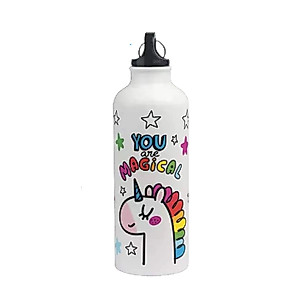 Color changing water bottle, Unicorn, BPA free, sports bottle, 16 oz