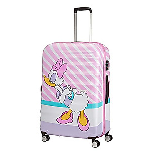 American Tourister Unisex Adult Spinner L (77 cm-96 L), Multicolour (Daisy Pink Kiss)