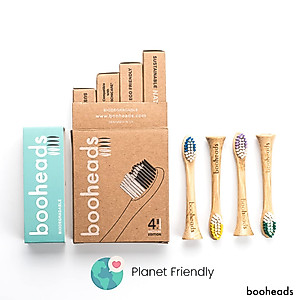booheads - Bamboo Electric Toothbrush Heads | Biodegradable Eco-Friendly Sustainable Recyclable | Compatible with Sonicare (Polish 2)