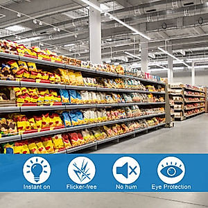 Ghiuop T8 LED Bulbs 4 Foot, 12 Pack 36W 4680LM 5000K Daylight White Type B 4FT LED Tube Lights, T8 T10 T12 Fluorescent Replacement Bulbs, Ballast Bypass, V-Shaped, Double Ended Power, Clear Cover