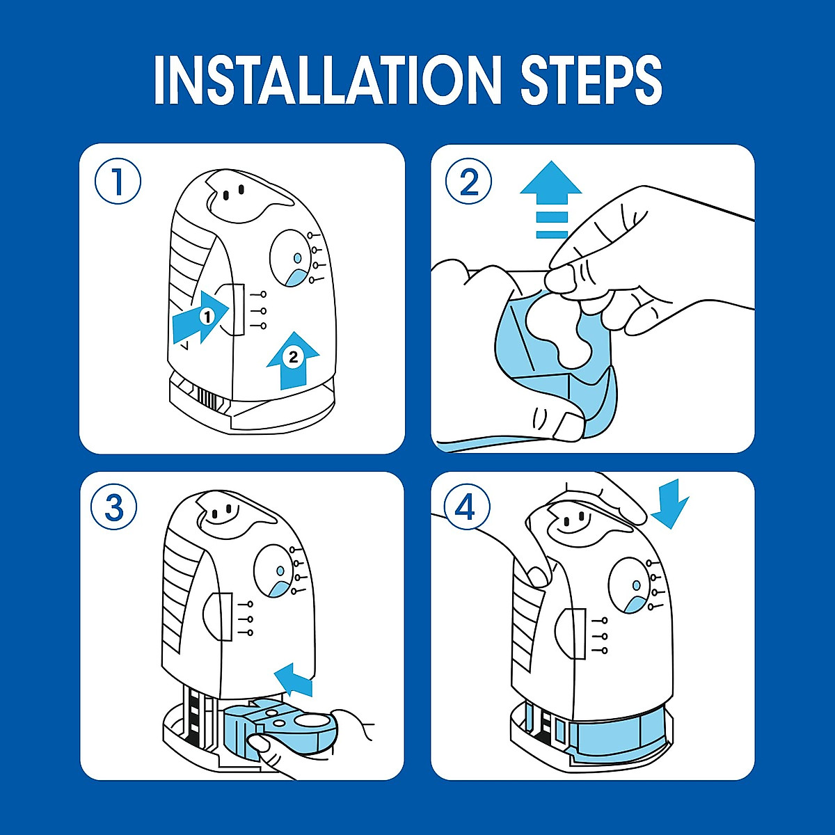 HOMEGLEN Shaver Cleaner Clean & Renew Refill Cartridges, 2 Count, Pack of 1