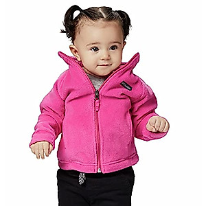 Columbia unisex-baby Benton Springs Fleece Jacket, Pink Ice, 12-18 Months