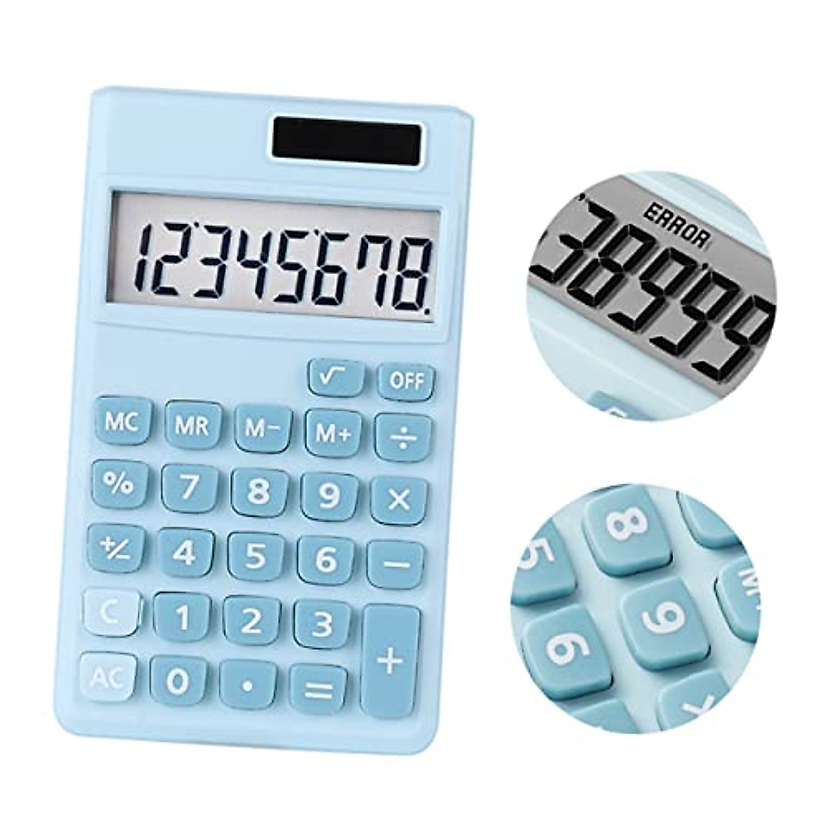 NUOBESTY Pocket LCD Adorable Stationery Financial Business Hand Accounting for College Held Calculators Desktop Office Basic Working Students Digital Student Calculator High