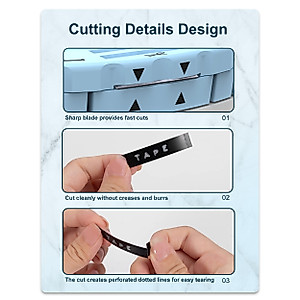 Embossing Label Maker,Omega S Vintage Embossed Label Maker Machine, Old School Label Printer, Protable Handheld Retro Embosser Labeler with 6 Rolls 3D Embossing Label for Home School Kitchen and DIY