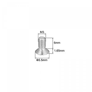 uxcell M3x6mm Torx Security Machine Screws, 20pcs 316 Stainless Steel Countersunk Head Tamper Proof Screw Fasteners Bolts