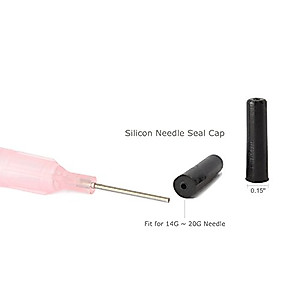BSTEAN Syringe Blunt Tip Needle and Cap - 10ml, 5ml, 3ml, 1ml Syringes 14ga 16ga 18ga 20ga Blunt Needles - Oil or Glue Applicator (Pack of 10)