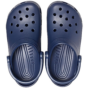 Crocs Unisex-Adult Classic Clog, Clogs for Women and Men, Navy, 12 Women/10 Men