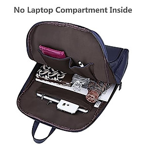 S-ZONE Women Genuine Leather Backpack Purse Travel Handbag College Medium