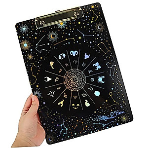 STOBOK 4pcs Teacher A Folder Board Size Portable Profile Clipboard Pattern Holder for Clip Folders Document Practical Low Letter Clipboards Conference Office Writing Exam Paper