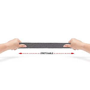 TOUGERJOY Mens Stretch Belt, Woven Elastic Braided Web Belt Casual for Golf Hunting Pants Jeans Medium Grey