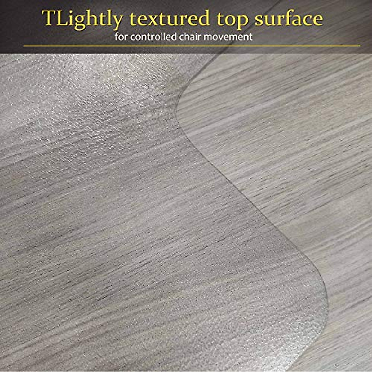 Sillamate Black 36'' x 48'' Office Chair Mat for Hardwood Floor, Heavy Duty Floor Mat, Pack 2, Eco-Friendly Series Desk Chair Mat (2, 36x48 inches(NO Lip))