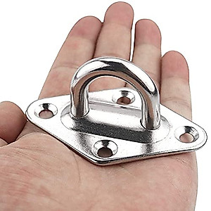 FOLUXING Shade Sail Hardware Kit for Rectangle or Square Sun Shade Sail Installation in Patio Lawn Garden, 304 Grade Stainless for Garden Outdoors(40Pcs)