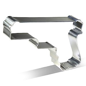 Hand Gun 4 Inch Cookie Cutter from The Cookie Cutter Shop – Tin Plated Steel Cookie Cutter
