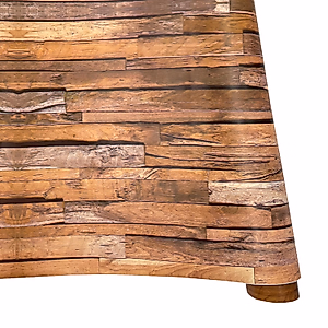 Yifely Self-Adhesive Shelf Liner Removable Tabletop Protect Paper for Covering Rent House Shelving Drawers, Rustic Wood Grain, 17.7 Inch by 9.8 Feet