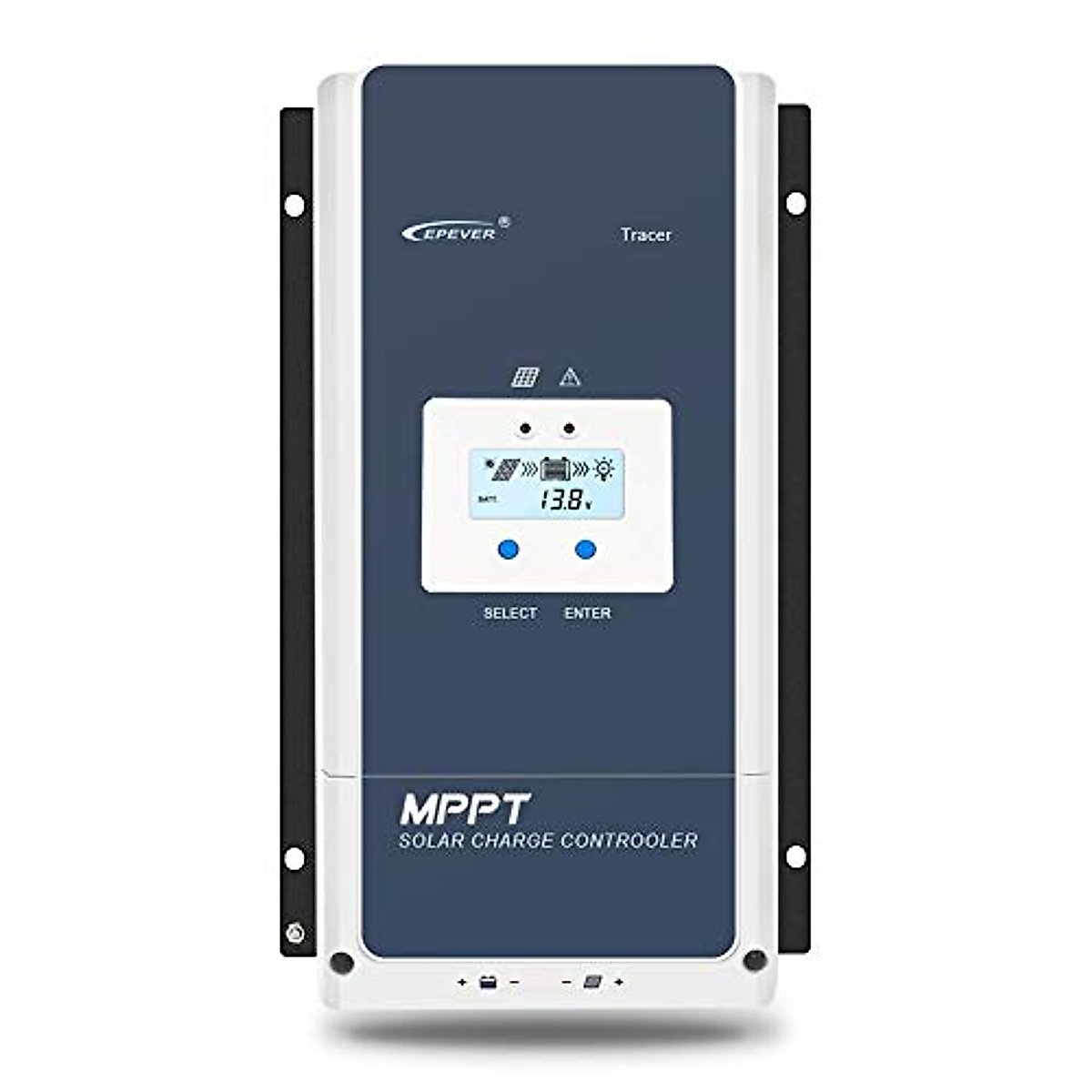 EPEVER 100A MPPT Solar Charge Controller 12V/24V/36V/48V DC Automatically Identifying System Voltage Max.PV 150V Solar Panel Regulator (Tracer 10415 an)